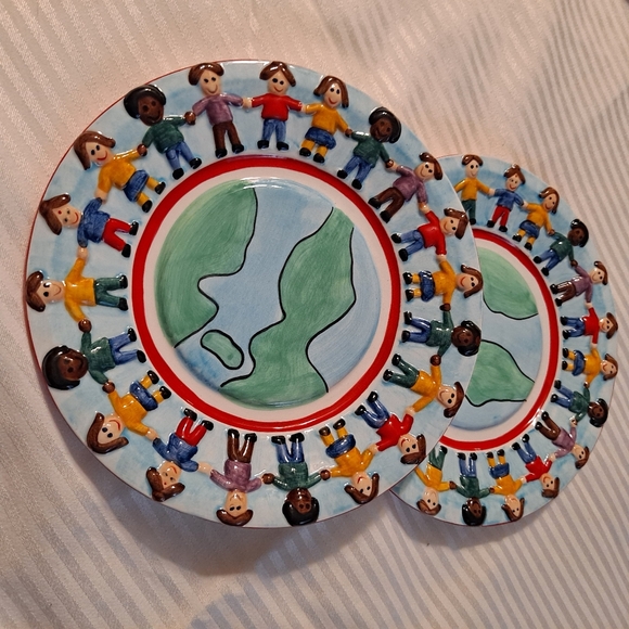 Save The Children | Art | Save The Children Hand Painted Plate By ...